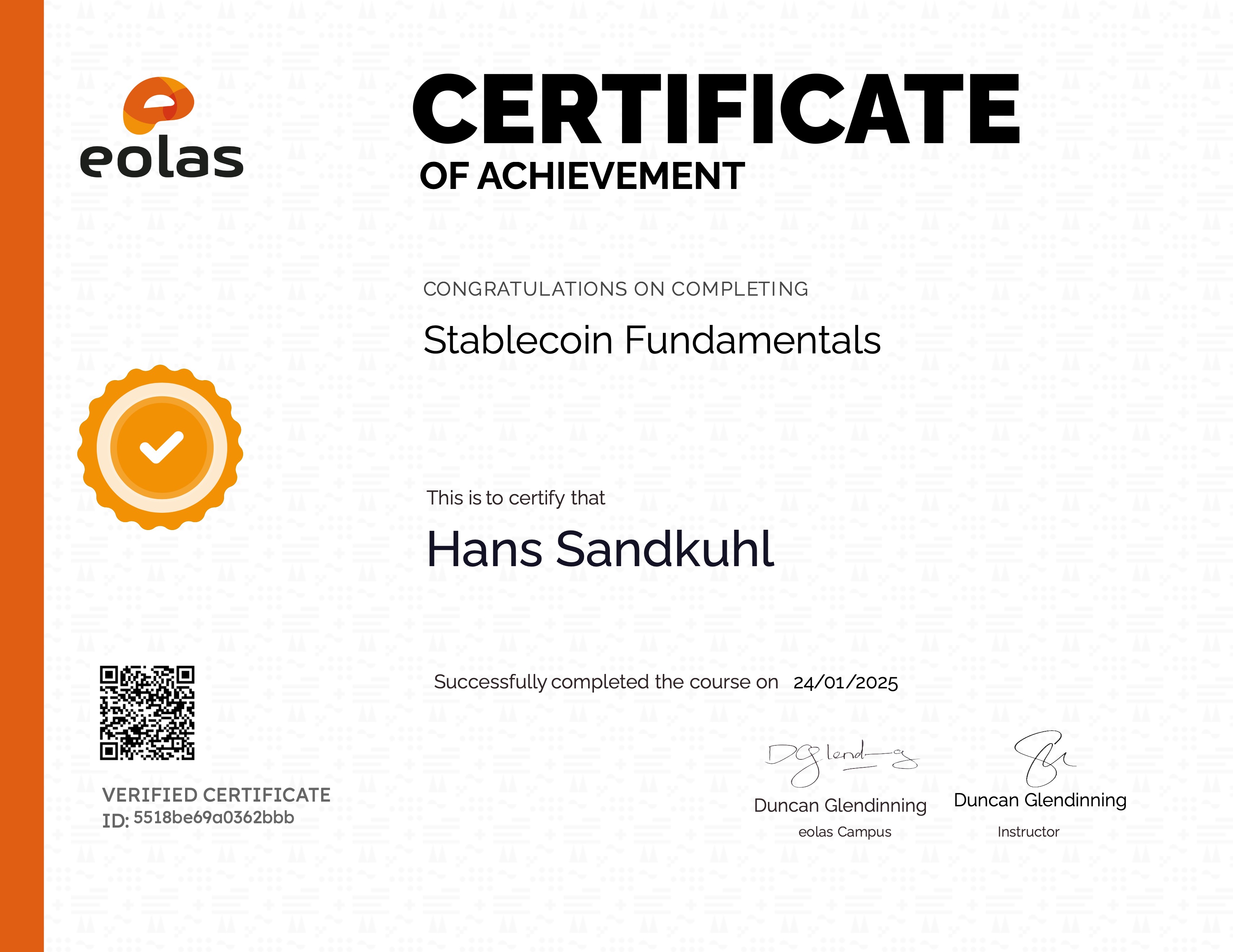 Tutor Certificate - eolas | Knowledge For All